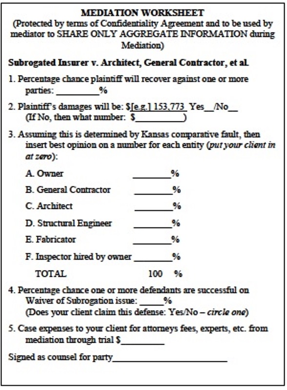 Information Gathering Through Worksheets in Multi-Party Construction ...